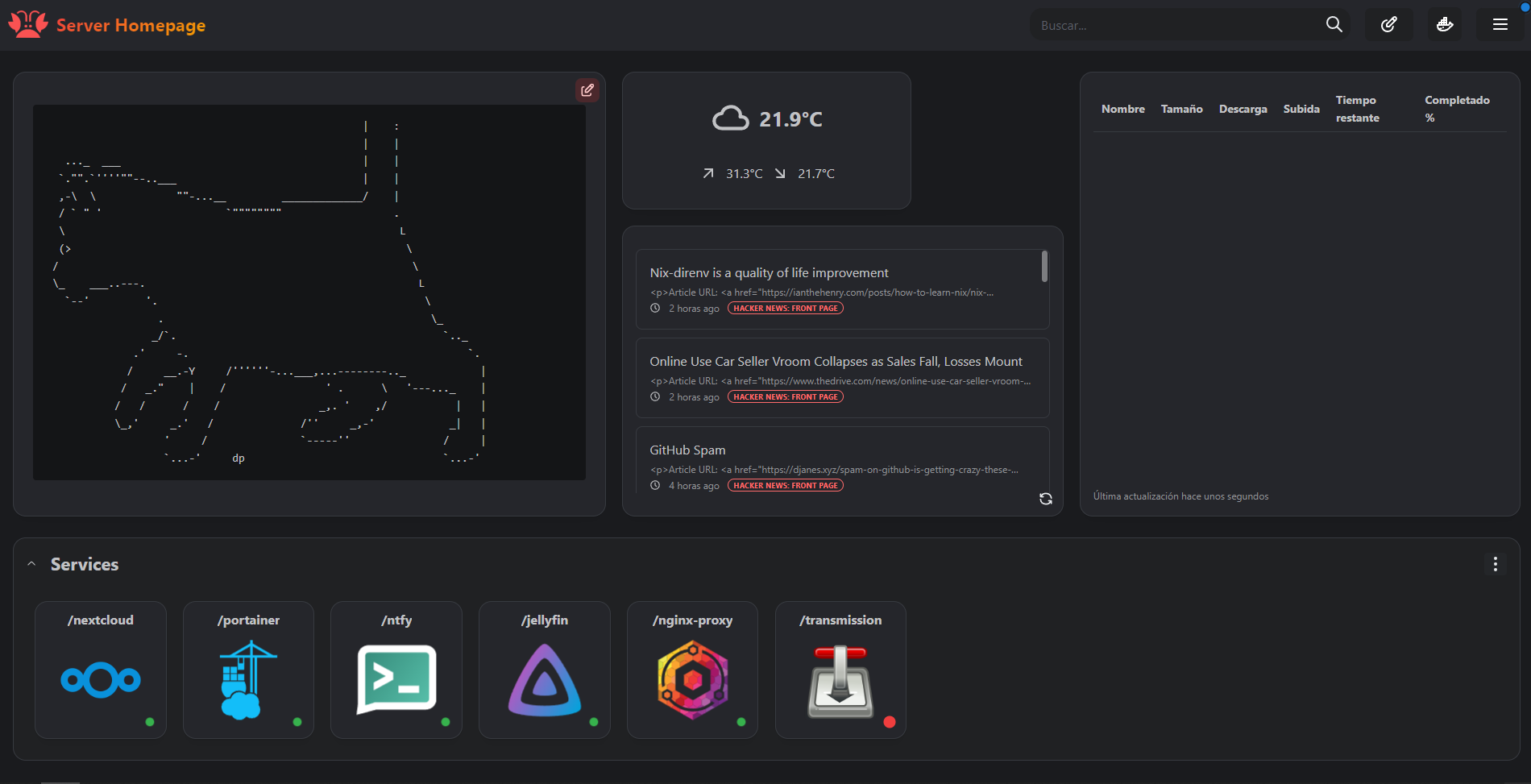 My personal server setup - z101ctrl